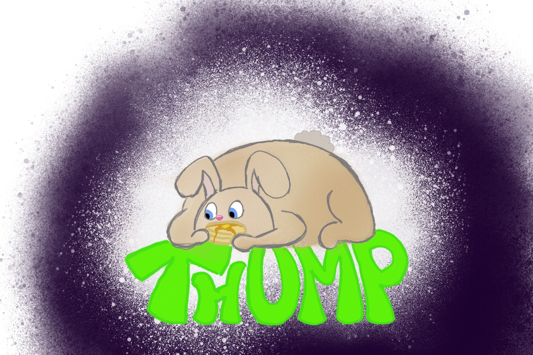 Pancake digital art practice | Quack Quack Honk Designs