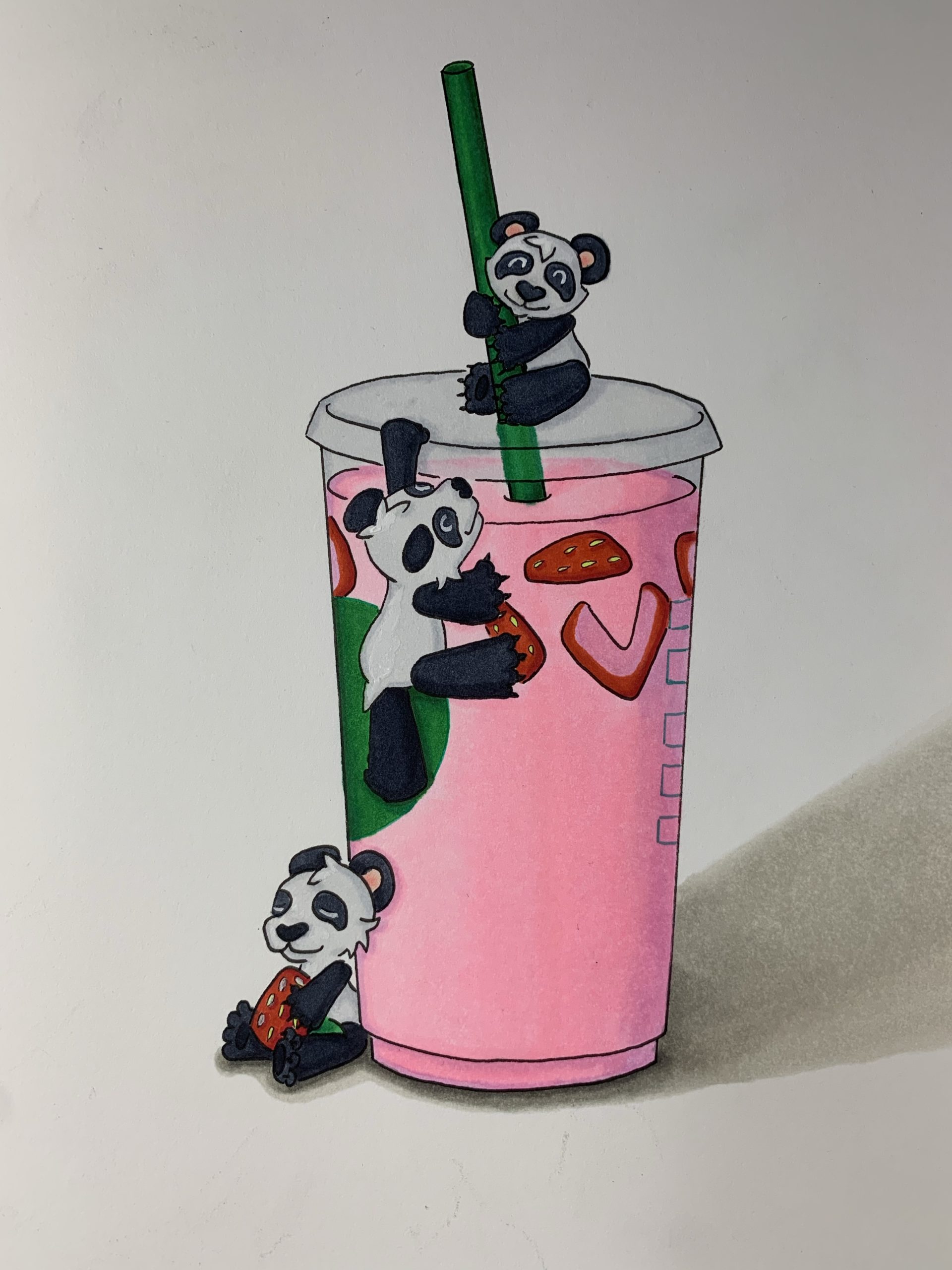 Panda’s Pink Drink | Quack Quack Honk Designs