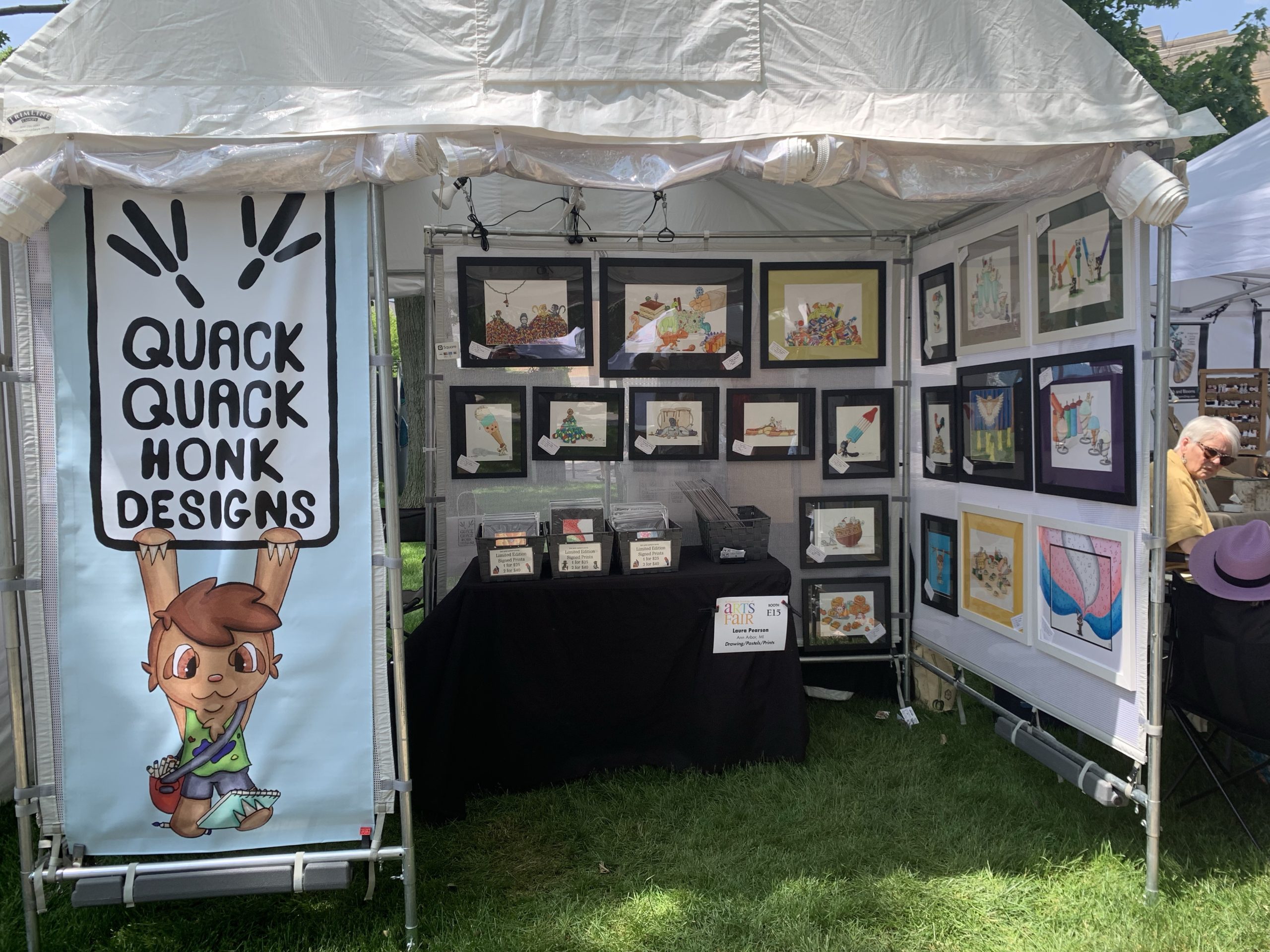 Kalamazoo art in the park | Quack Quack Honk Designs